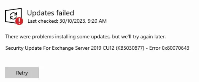 Microsoft Exchange Compliance Audit Service is not starting up ...