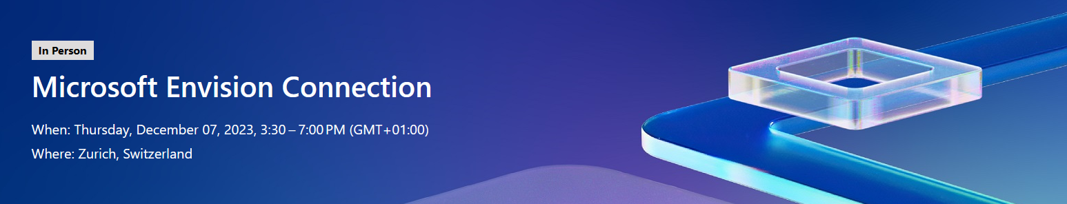 Register now: Microsoft Envision Connection | December 07, 2023 ...