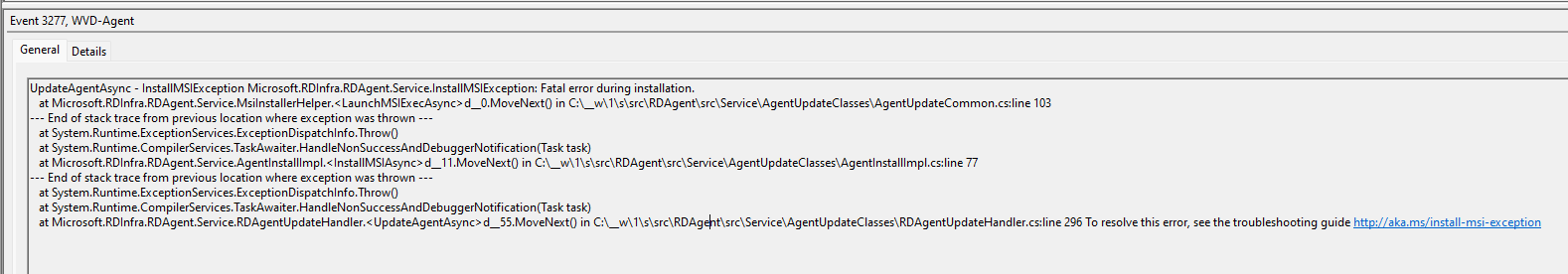 Agent Upgrade Failed - Windows 11 multi-session 22H2 | Microsoft ...