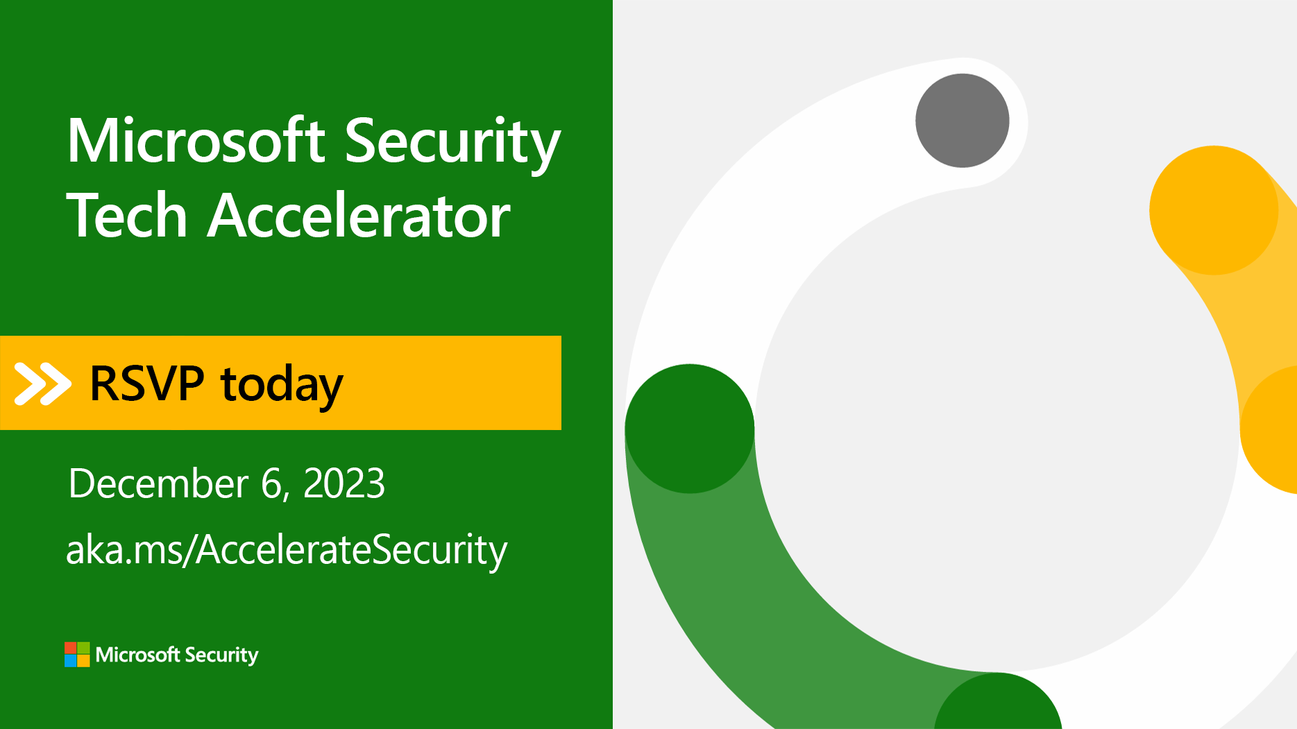 Security Tech Accelerator - Join us on December 6 | Microsoft Community Hub