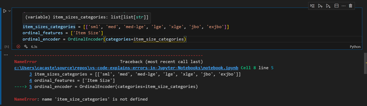 Copilot Explains - Error troubleshooting in Jupyter Notebooks