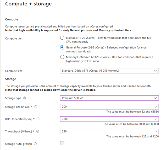 Introducing Premium SSD v2 for Azure Database for PostgreSQL Flexible ...