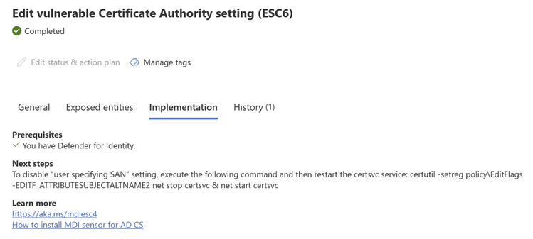 Securing AD CS: Microsoft Defender for Identity's Sensor Unveiled | Microsoft Community Hub