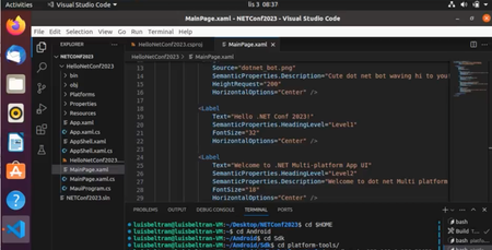 .NET MAUI on Linux with Visual Studio Code