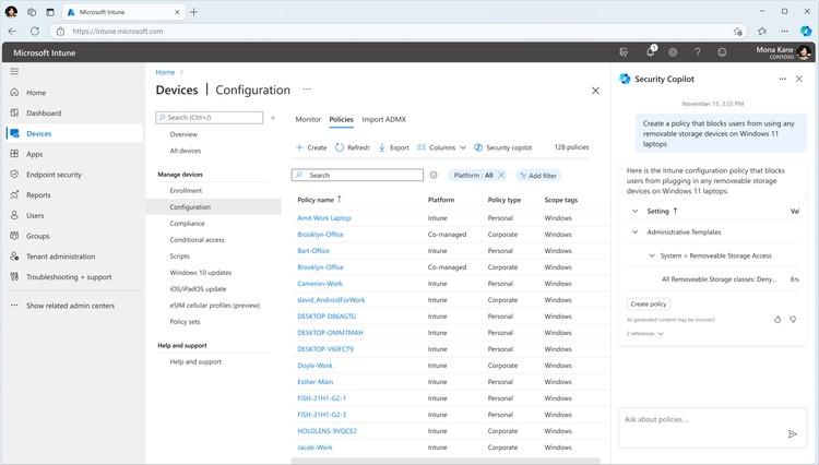 Microsoft Intune Introduces Security Copilot Embedded Experience Microsoft Intune Blog 