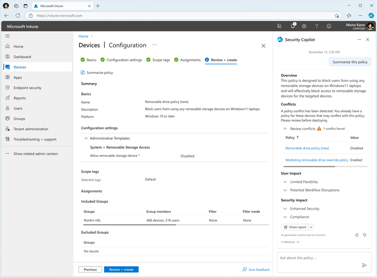 Microsoft Intune introduces Security Copilot-embedded experience ...