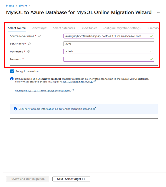 Migrating From Amazon Rds For Mysql To Azure Database For Mysql Online Using Azure Dms