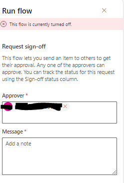 SharePoint Library Request Sign Off Says turned off | Microsoft ...