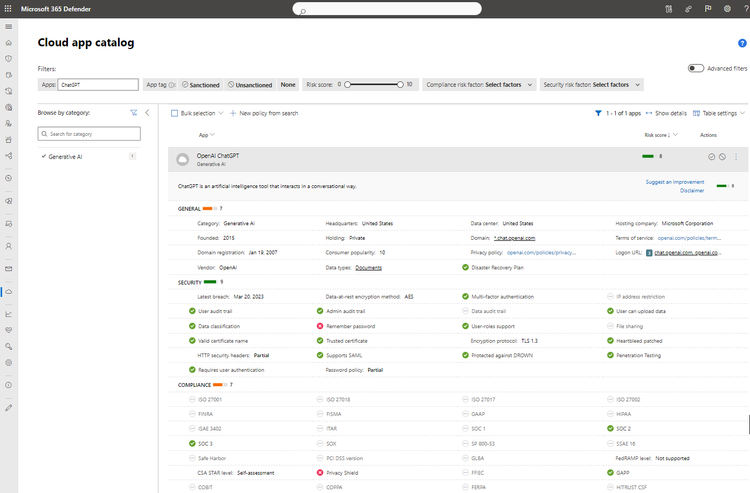 Discover, monitor and protect the use of Generative AI apps