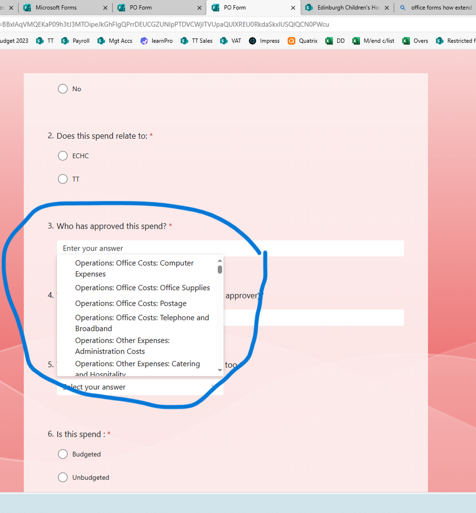 Microsoft Forms - drop down box | Microsoft Community Hub
