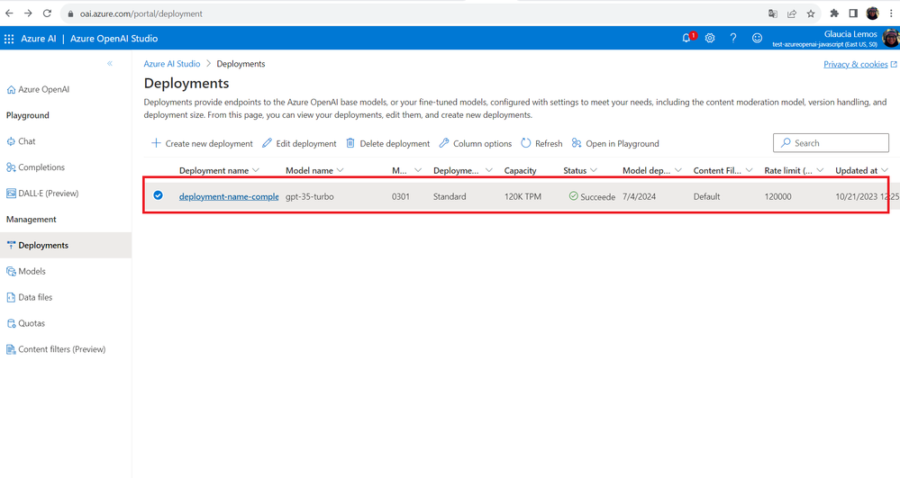 Guia Prático para Iniciantes: Azure OpenAI com JavaScript e TypeScript Guia Prático para Iniciantes: Azure OpenAI com JavaScript e TypeScript