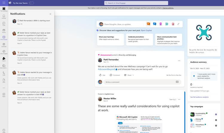 Viva Engage Explained: Notifications | Microsoft Community Hub